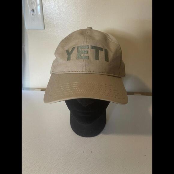 Yeti | Accessories | Yeti Coolers Beige Khaki Baseball Hat Ball Cap ...